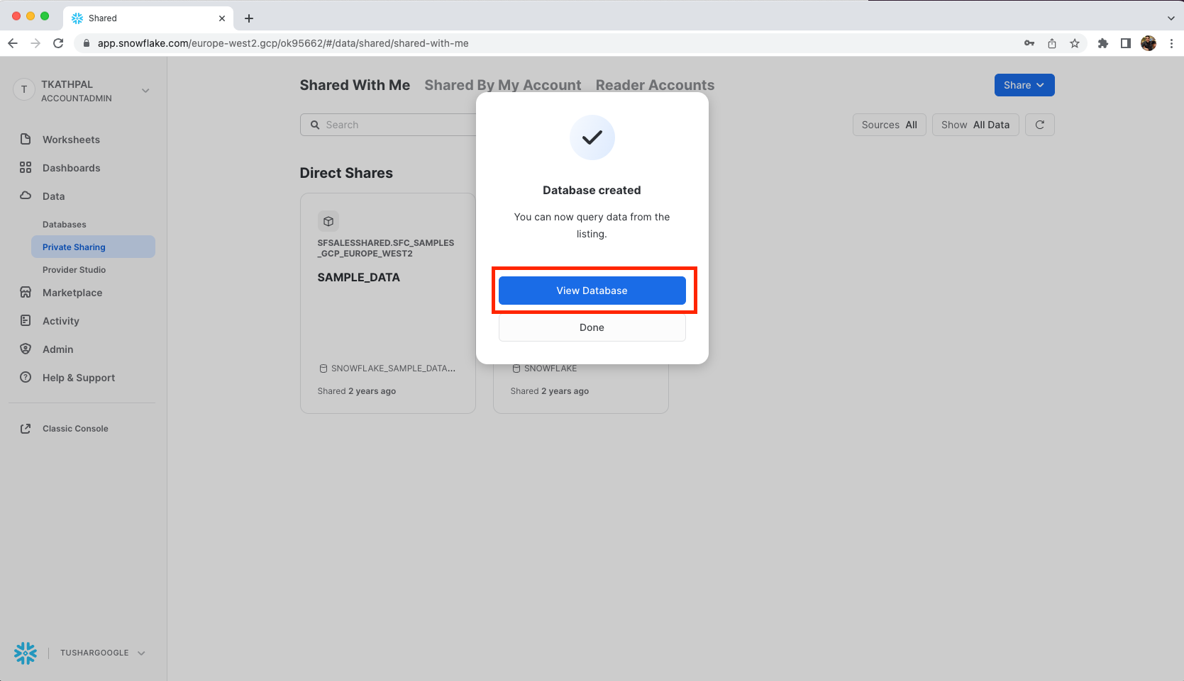 How To make the SNOWFLAKE_SAMPLE_DATA sample database visible for your ...
