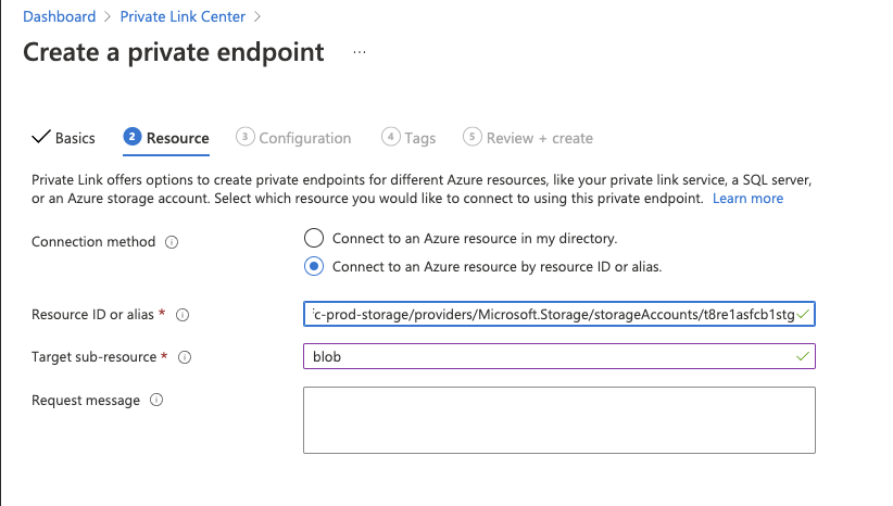 HOW TO: configure private connectivity to Internal Stages with Azure Blob Private Endpoints