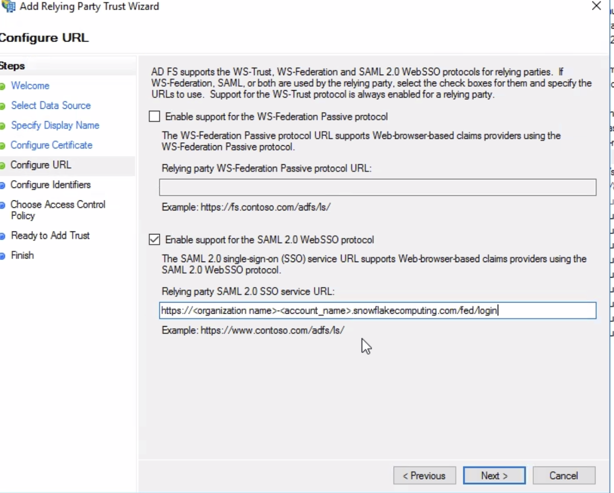 HOW TO: SETUP SSO WITH ADFS AND THE SNOWFLAKE NEW URL FORMAT OR PRIVATELINK