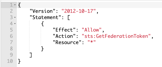 How to retrieve a Federation Token from AWS for PrivateLink Self-Service