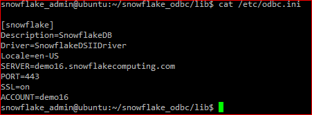 Connecting to Snowflake using PERL (Linux)