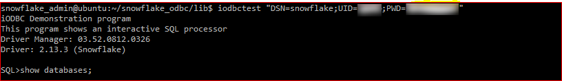 Connecting To Snowflake Using Perl Linux