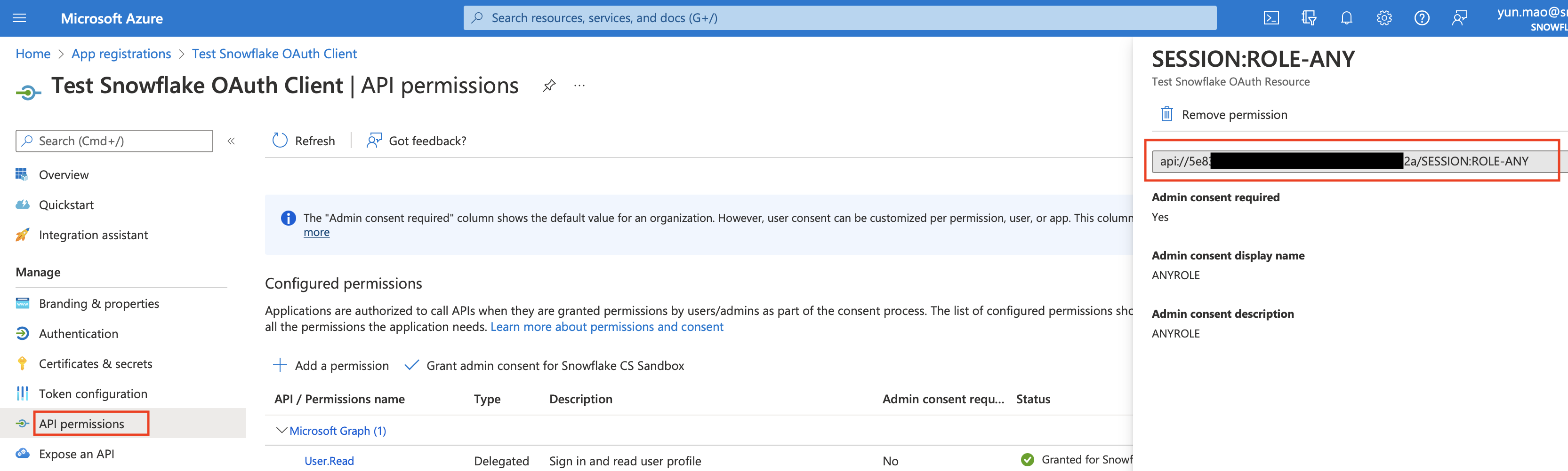 How To: Create External OAuth Token Using Azure AD For The OAuth Client Itself
