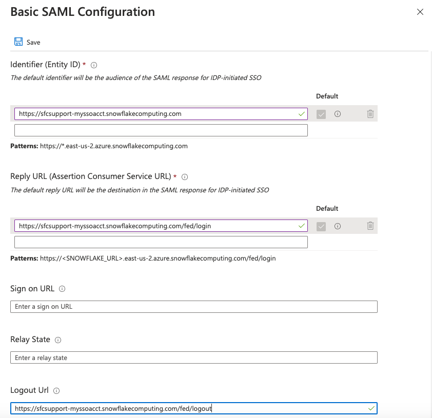 How To Setup Sso With Azure Ad And The Snowflake New Url Format Or Privatelink