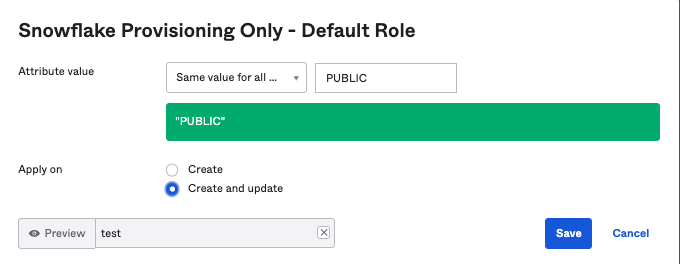 DEFAULT ROLE OR DEFAULT WAREHOUSE VALUES NOT SET WHEN USING OKTA SCIM PROVISIONING