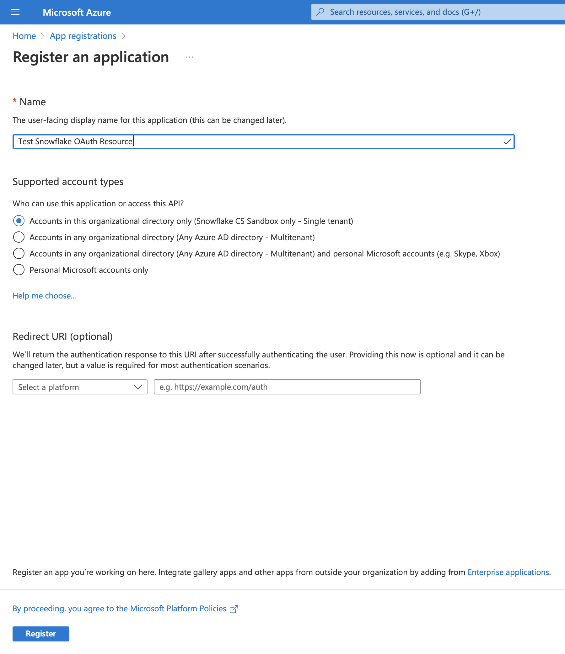 How To Create External Oauth Token Using Azure Ad For The Oauth Client Itself
