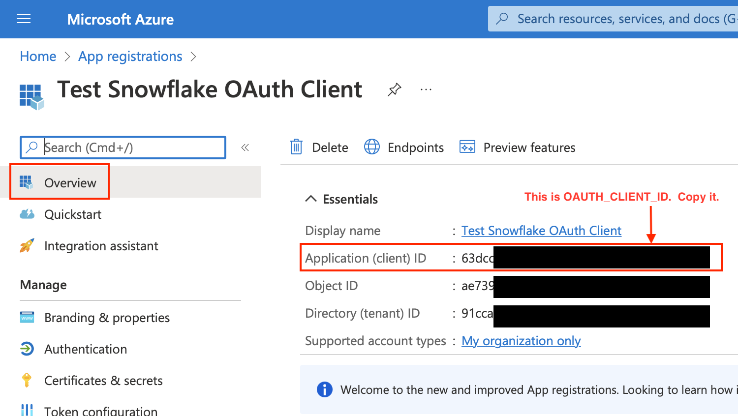 How To Create External Oauth Token Using Azure Ad For The Oauth Client Itself