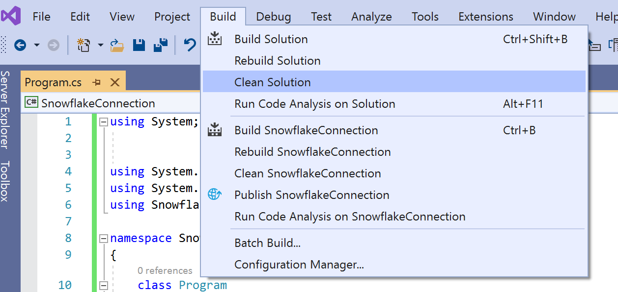 How to connect to snowflake using C Sharp application with snowflake ...