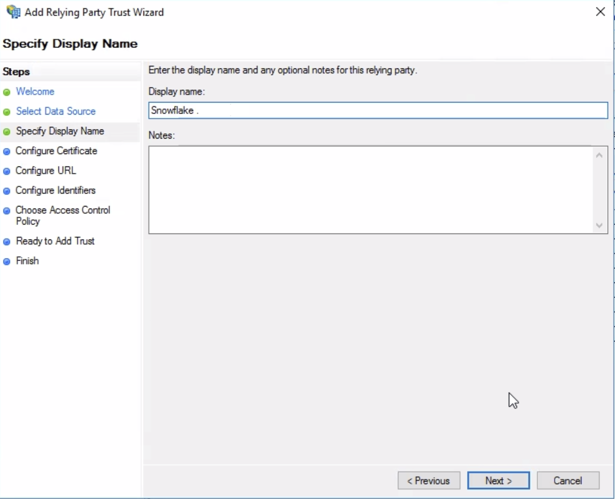 How To Setup Sso With Adfs And The Snowflake New Url Format Or Privatelink
