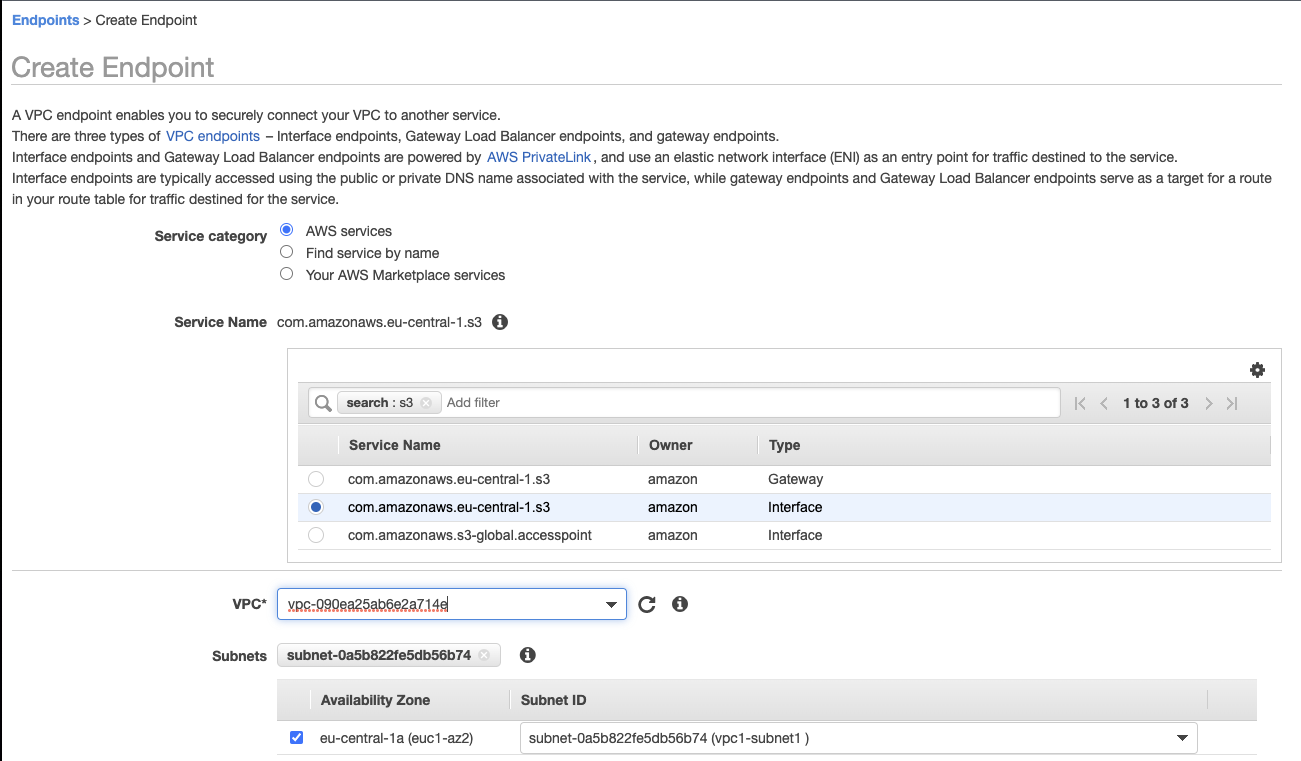 HOW TO: Configure Private Connectivity to Internal Stages with AWS S3 Interface Endpoints