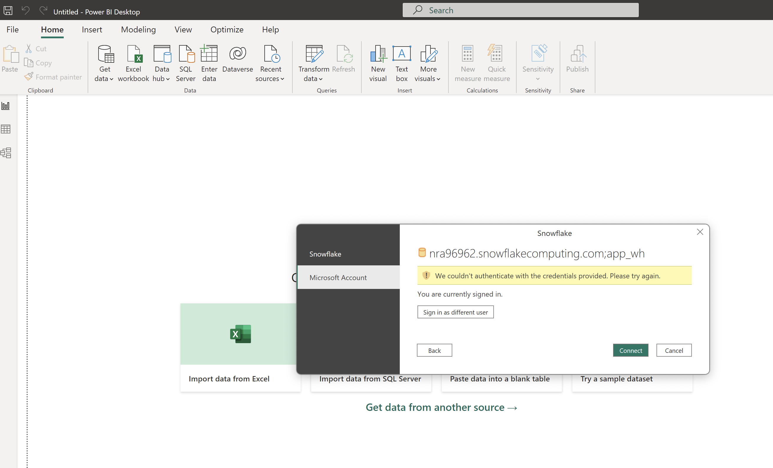 External Oauth From Power Bi Desktop For Users Without Default Role Or Users To Use Roles Other