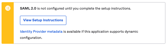 How To: configure SAML SSO authentication with Okta