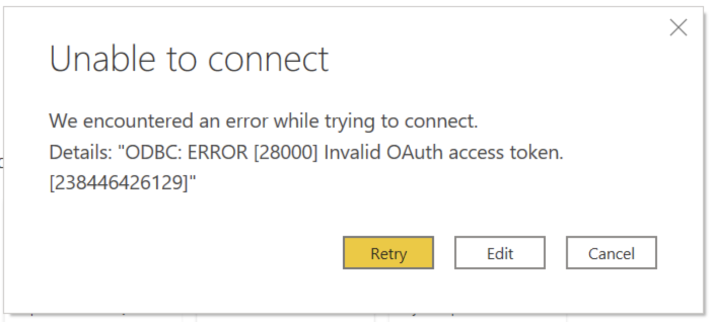ODBC: Error "Invalid OAuth Access Token" for Azure AD guest users connecting to Snowflake from ...