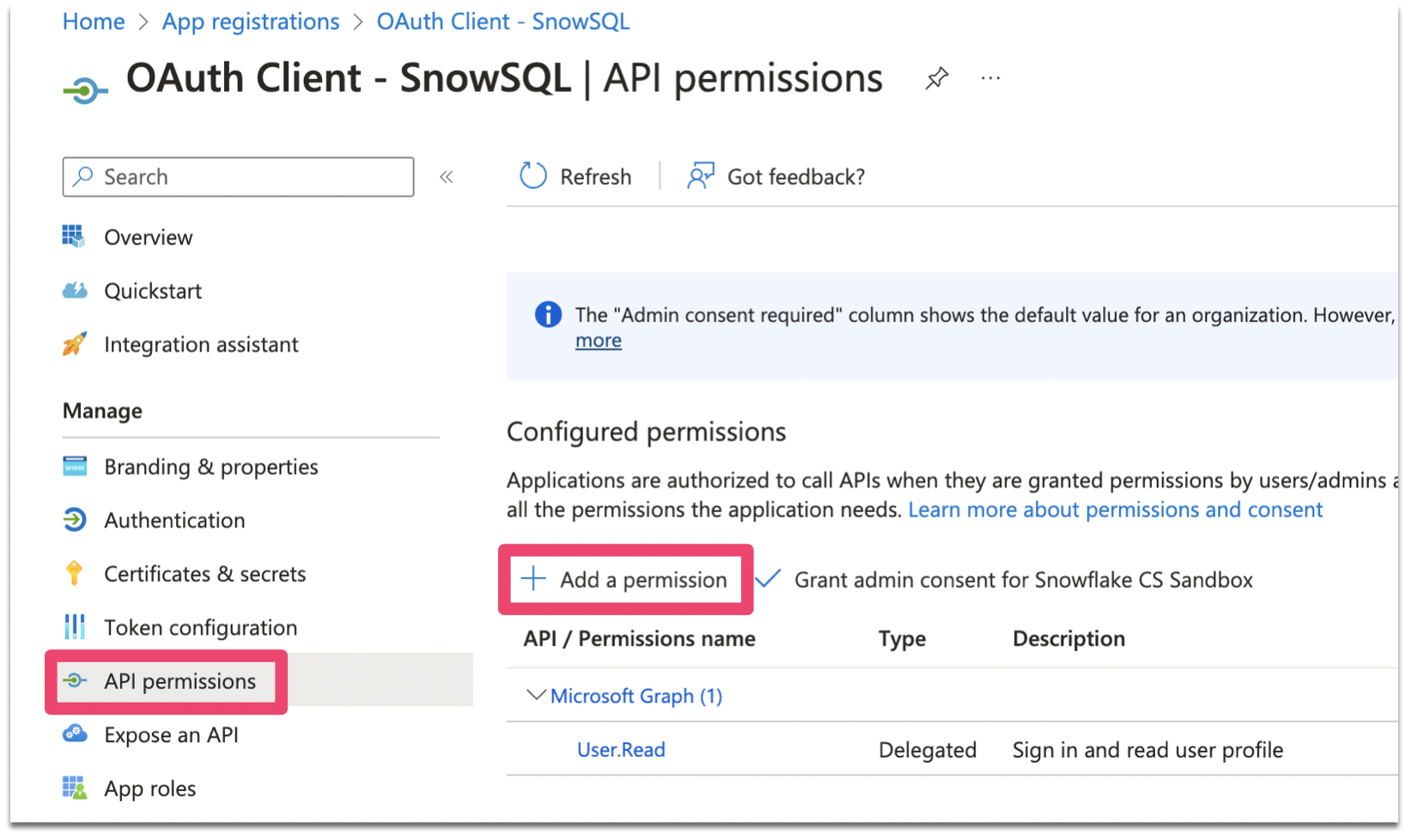 How to configure Azure to issue OAuth tokens on behalf of a client to ...