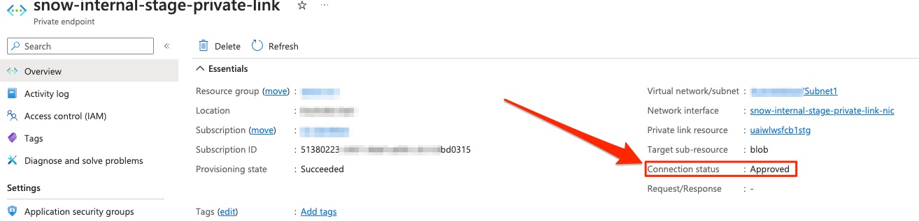 Configure private connectivity to Internal Stages with Azure Blob ...