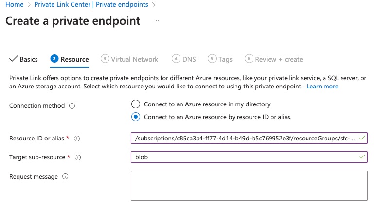 Configure private connectivity to Internal Stages with Azure Blob Private Endpoints