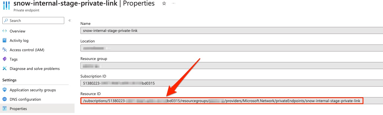Configure private connectivity to Internal Stages with Azure Blob Private Endpoints