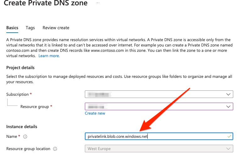 Configure private connectivity to Internal Stages with Azure Blob Private Endpoints