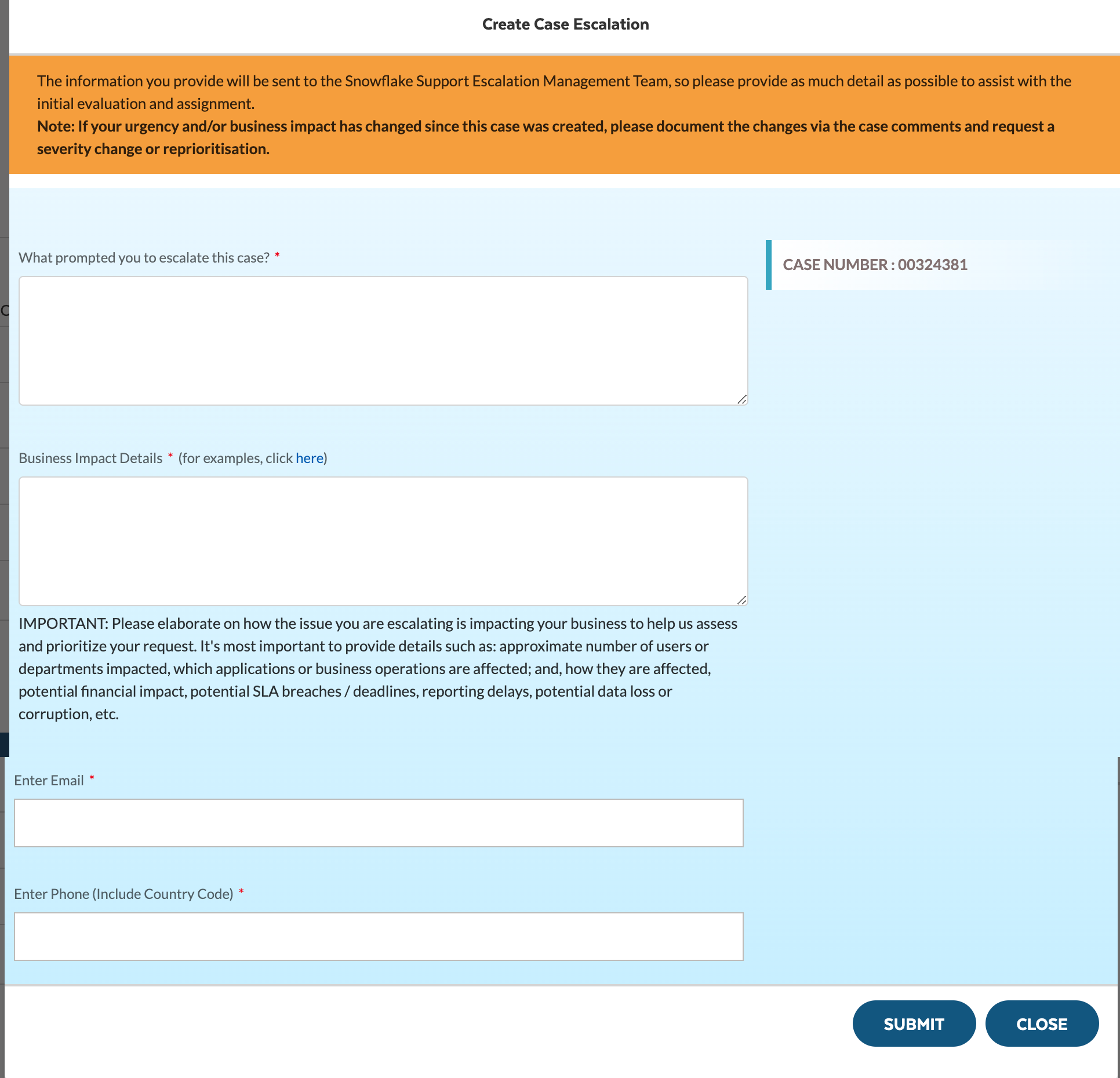 How to Escalate a Support Case