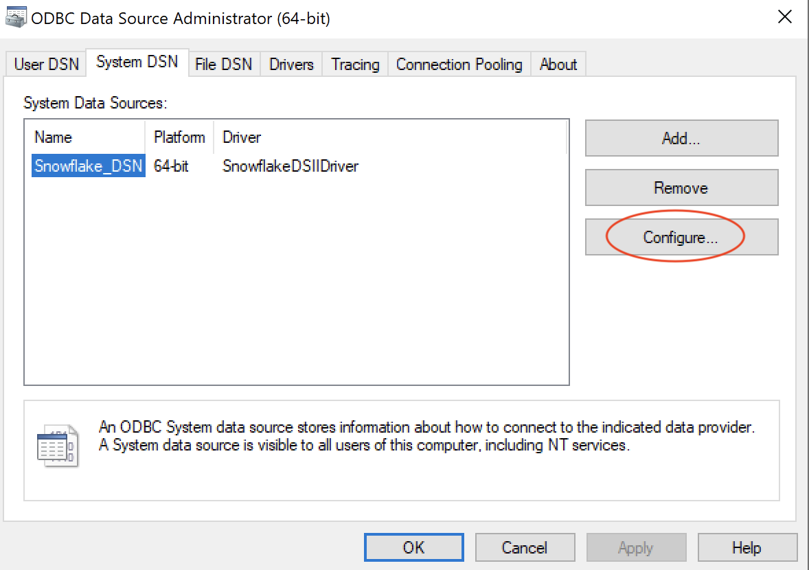 How to set up ODBC Driver with key pair authentication to connect to Snowflake on Windows