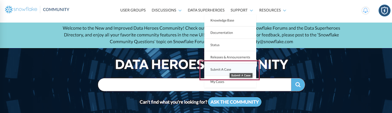 How to Submit a Support Case