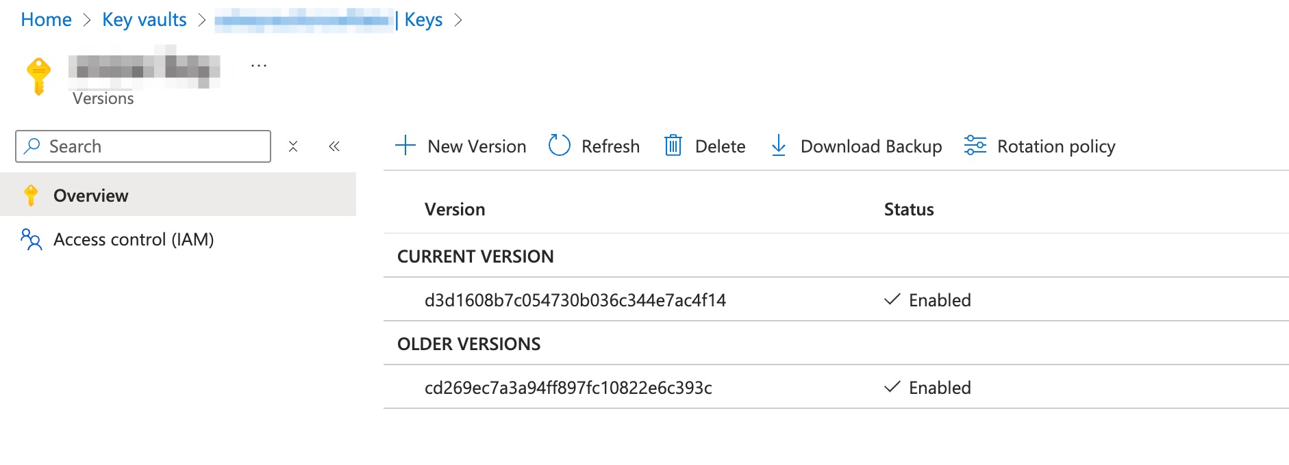 Microsoft Azure automatic key rotation policy for Customer Managed Keys used by Snowflake Tri ...