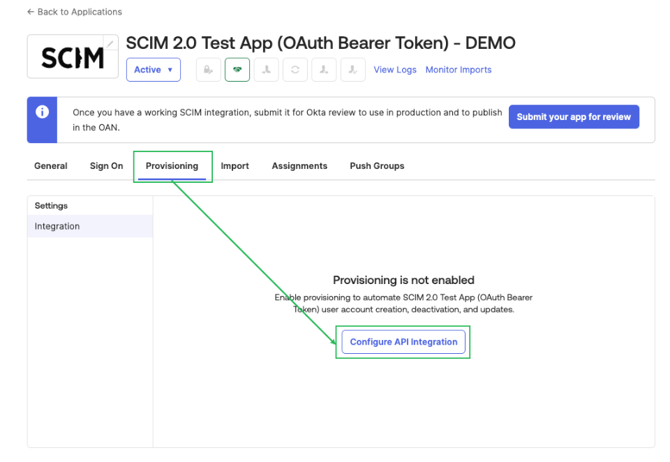 How to configure SCIM in OKTA for China deployment？