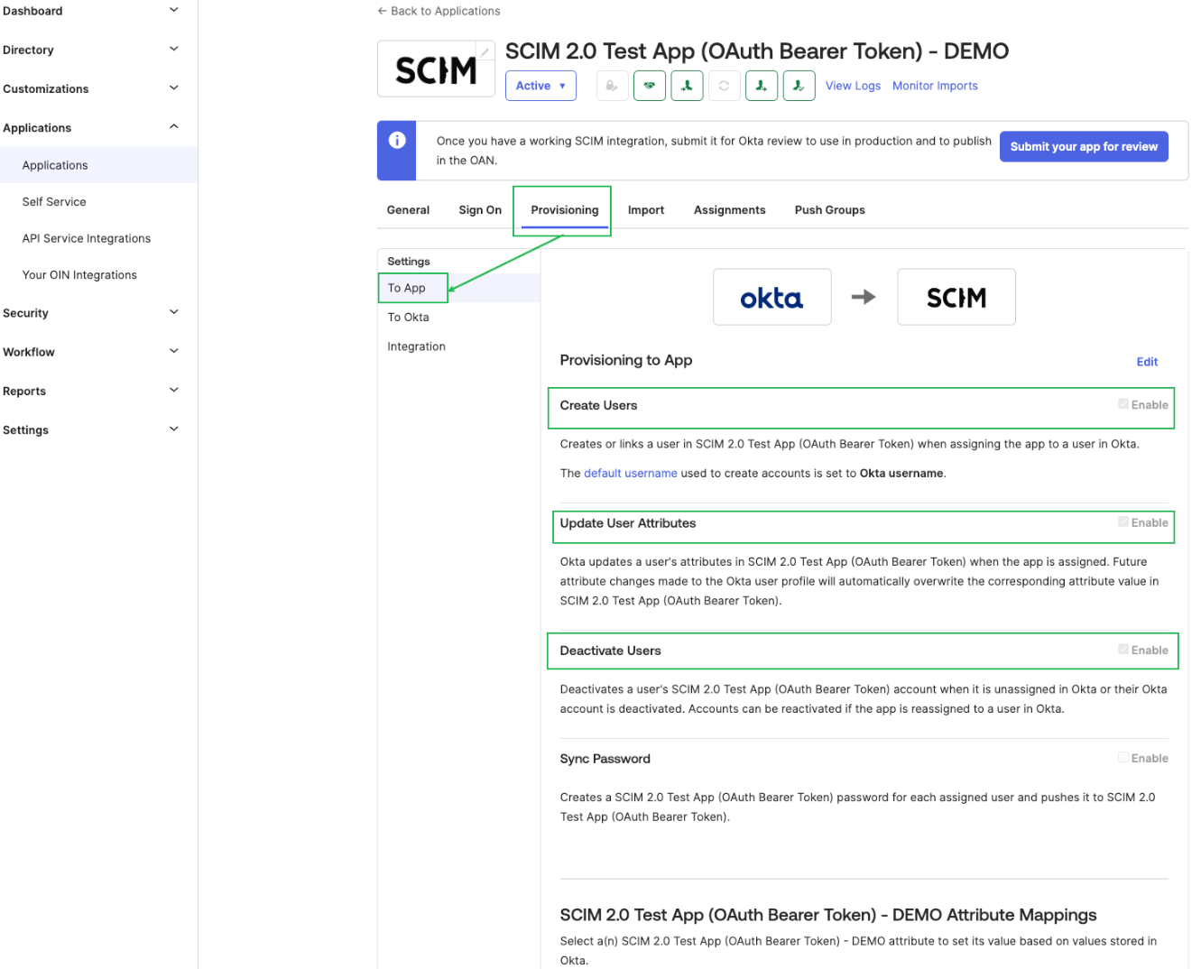 How to configure SCIM in OKTA for China deployment？