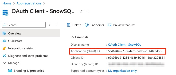 OAuth 2.0 Client Credentials Grant to Snowflake with Entra
