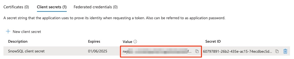OAuth 2.0 Client Credentials Grant to Snowflake with Entra