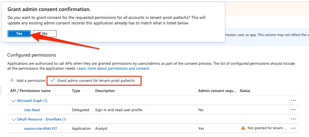 OAuth 2.0 Client Credentials Grant to Snowflake with Entra