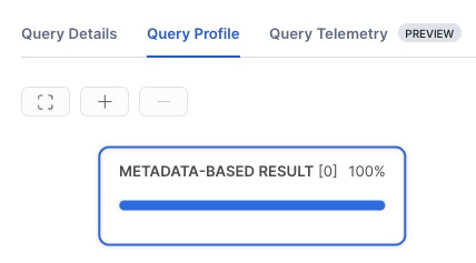 MIN and MAX functions only use metadata-based results for some data types