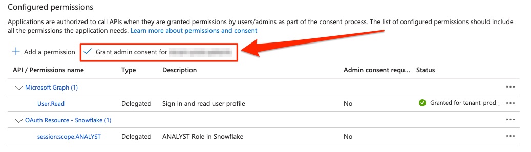 OAuth 2.0 Authorization Code Grant (with PKCE) to Snowflake with Entra
