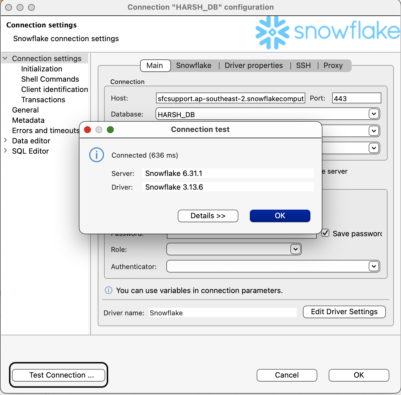 Using Private Key authentication in DBeaver