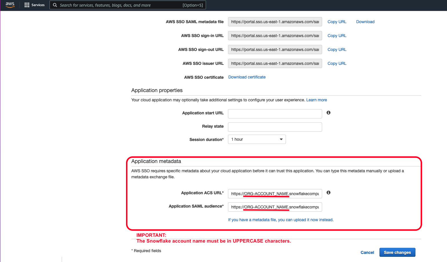 How To: Setup SSO with AWS Single Sign-On and Snowflake New URL Format or PrivateLink