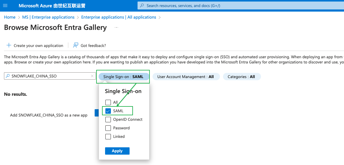 How To: Configure SSO authentication with Microsoft Entra ID operated ...
