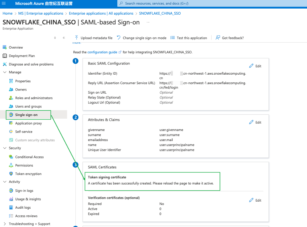 How To: Configure SSO authentication with Microsoft Entra ID operated ...