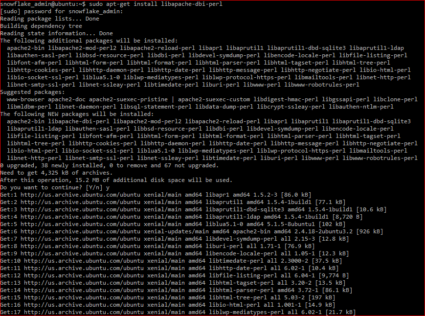 Connecting To Snowflake Using Perl Linux