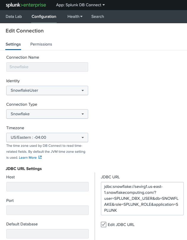Integrating Snowflake and Splunk with DBConnect