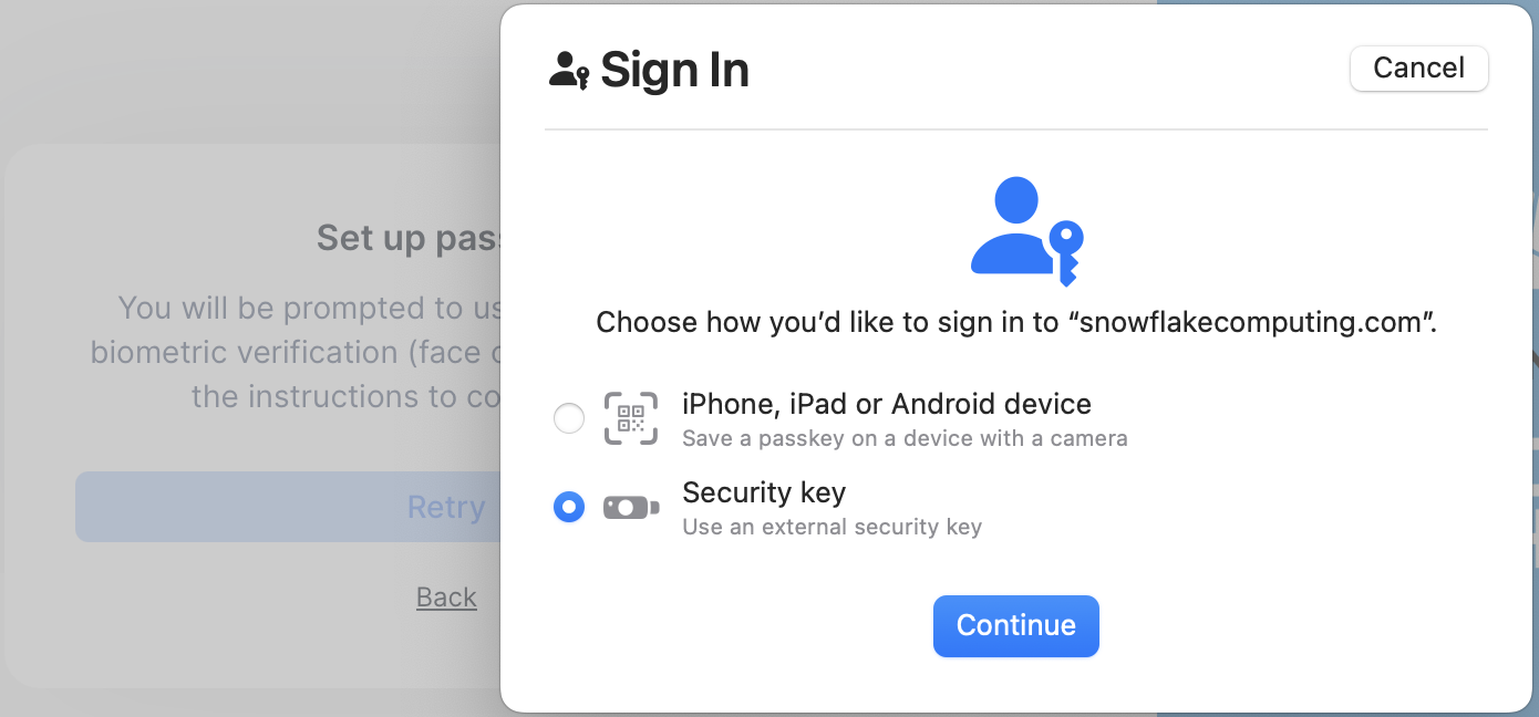 How to set up passkey for multi-factor authentication