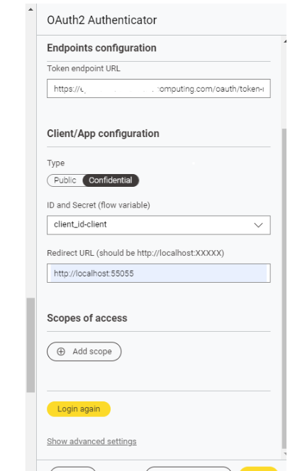 Connecting KNIME to Snowflake Using OAuth (Snowflake as OAuth Provider)