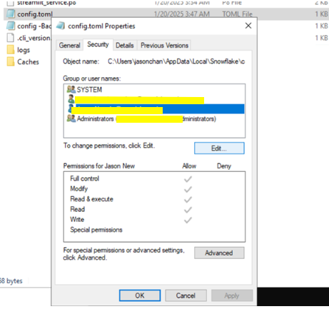How to Solve the User Warnings about Unauthorized Users from Snow CLI