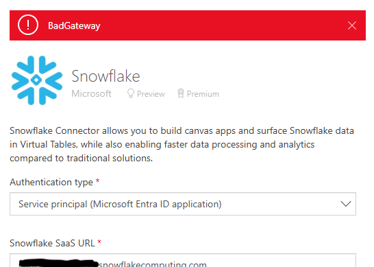 Troubleshooting Power Apps Virtual Tables with Snowflake for fixing ...